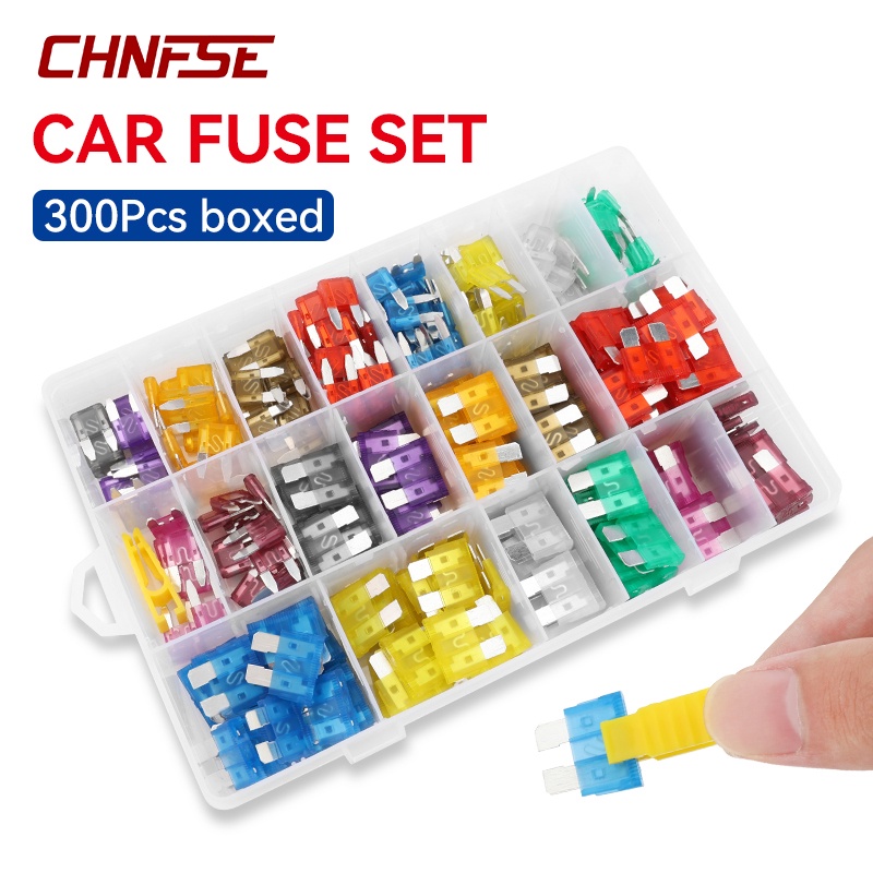 300pcs Car Fuses Assortment Kit, Blade-Type Automotive Fuses Standard & Mini Size (2A/3A/5A/7.5A ...