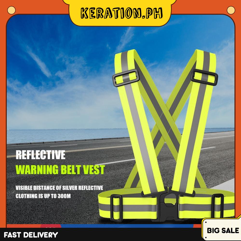 Night Running Reflective Straps Vest Traffic Night Work Security ...