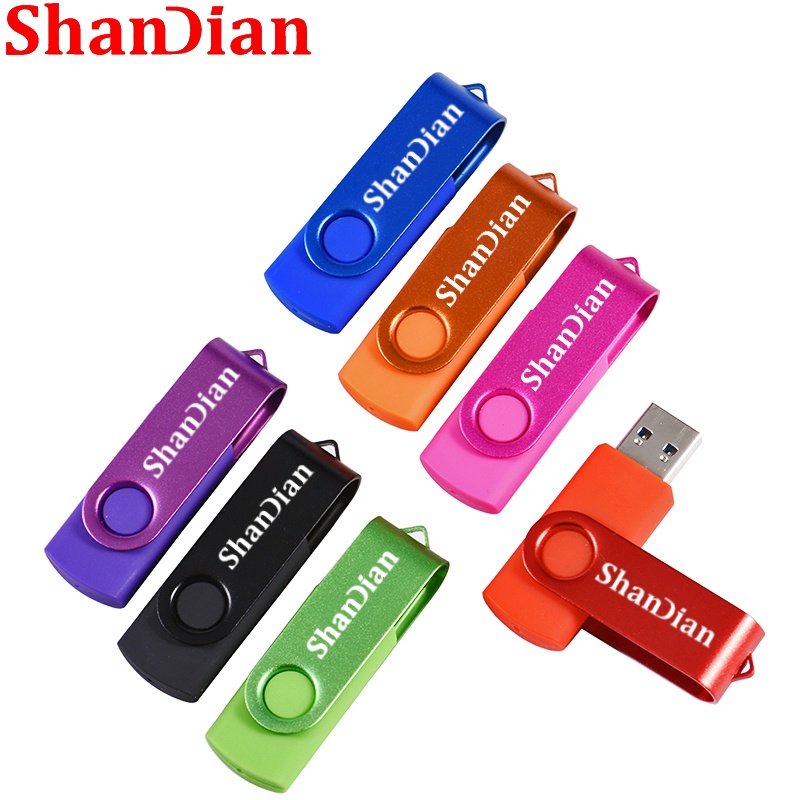 SHANDIAN Free Custom Logo USB Flash Drives 64GB Personalized Plastic ...