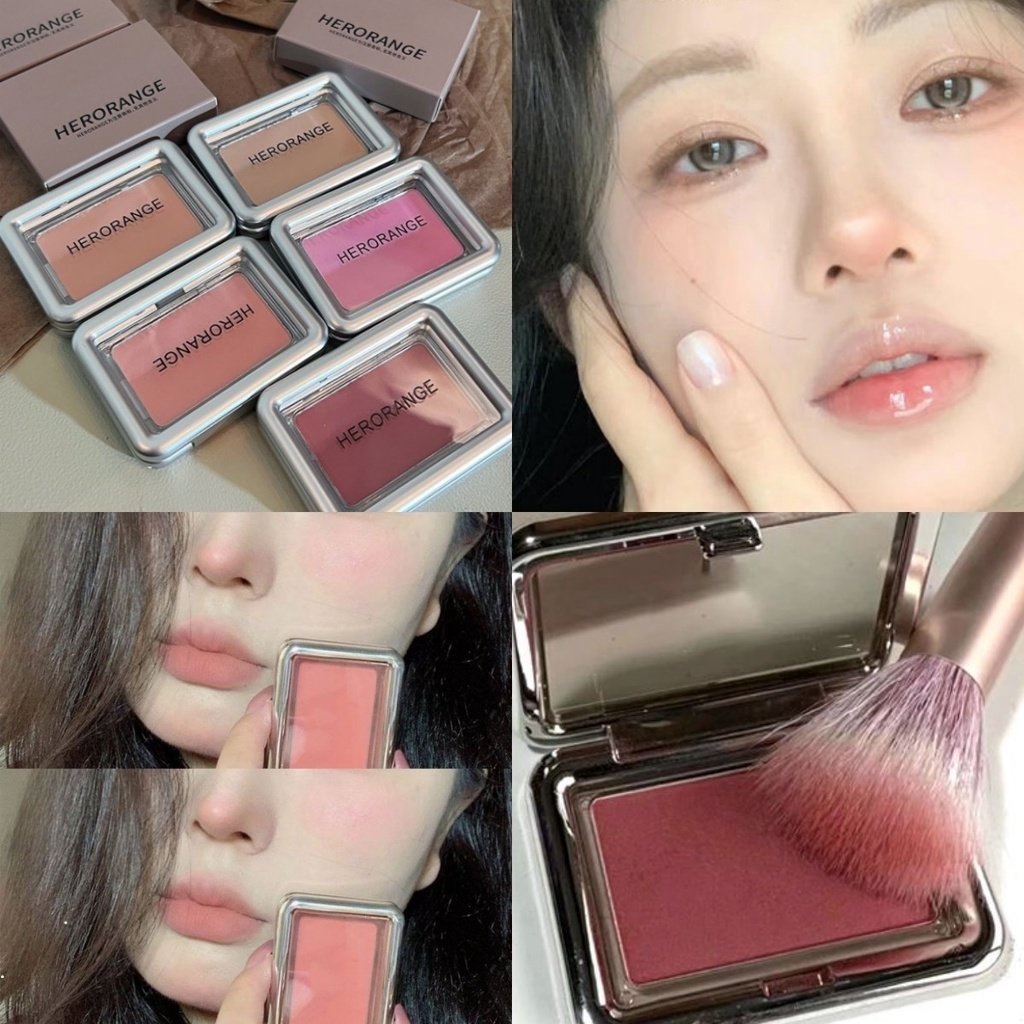 HERORANGE Small Square Box Blush Rose Color Transparent Shell ...