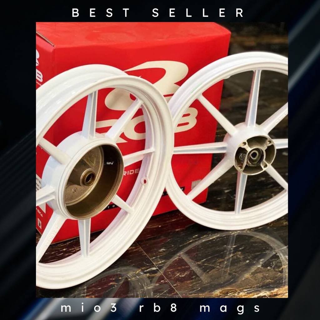 racing boy sports rim sp811 rb8 mags white yamaha mio 125 | Shopee ...