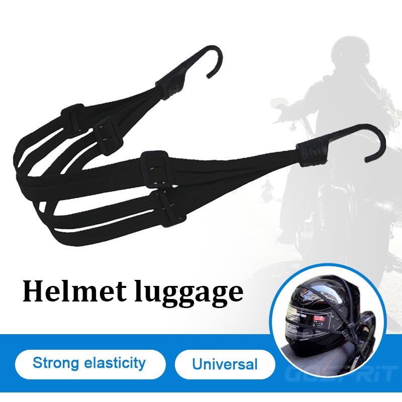 Universal Helmet Securing Rope Motorcycle Luggage Rope Net Gears ...