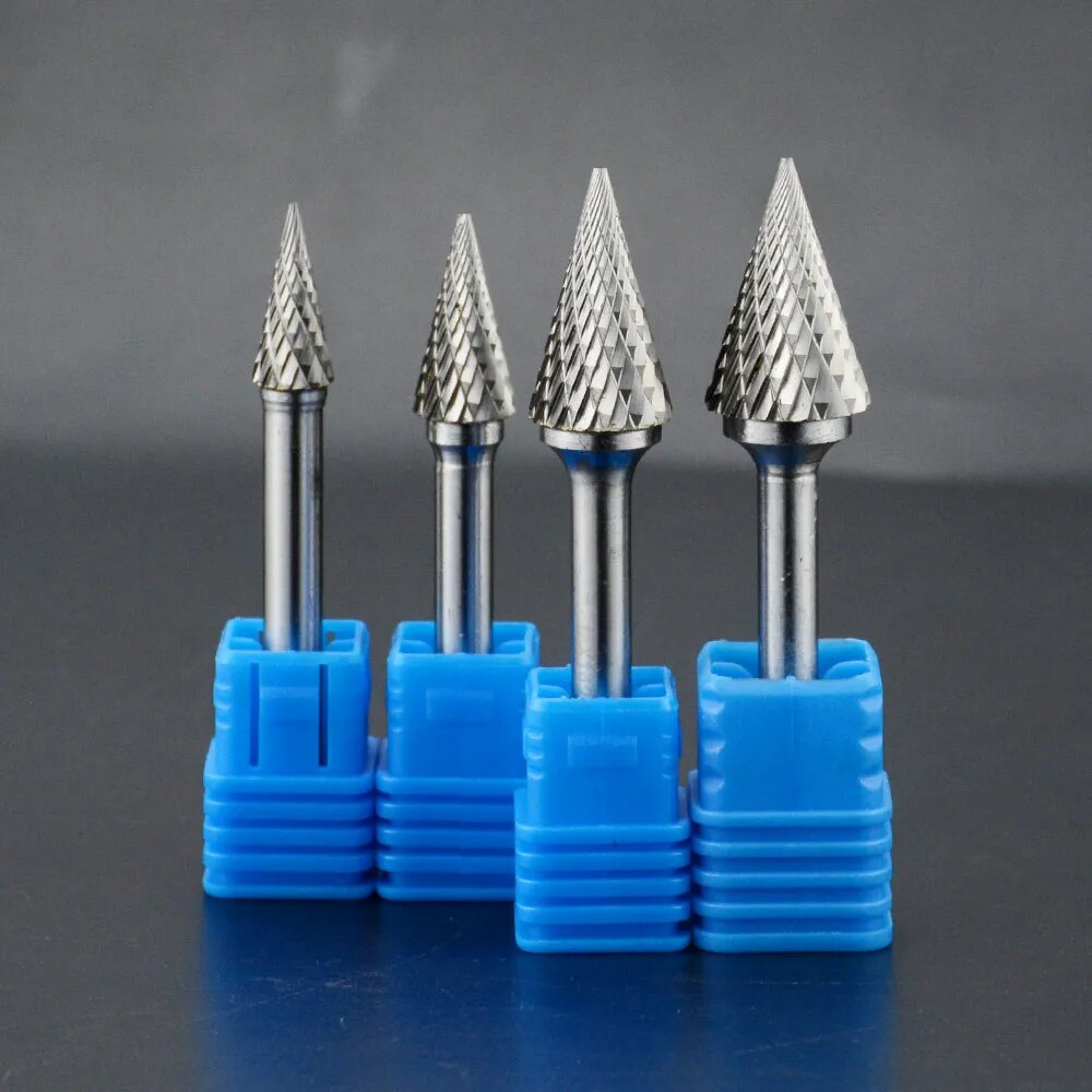 M-Type Alloy Rotary File Conical Pointed Double Threaded Tungsten Steel ...