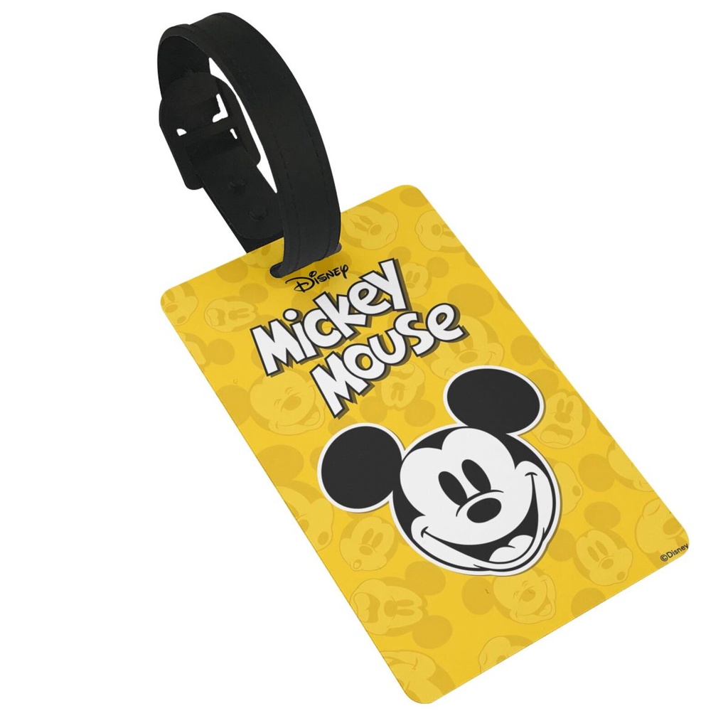 Mickeys Mouse Luggage Tag Suitcase Name ID Card Labels Identifiers PVC ...