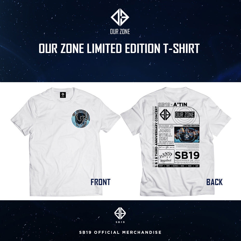 SB19 OFFICIAL OUR ZONE CONCERT SHIRT | Shopee Philippines