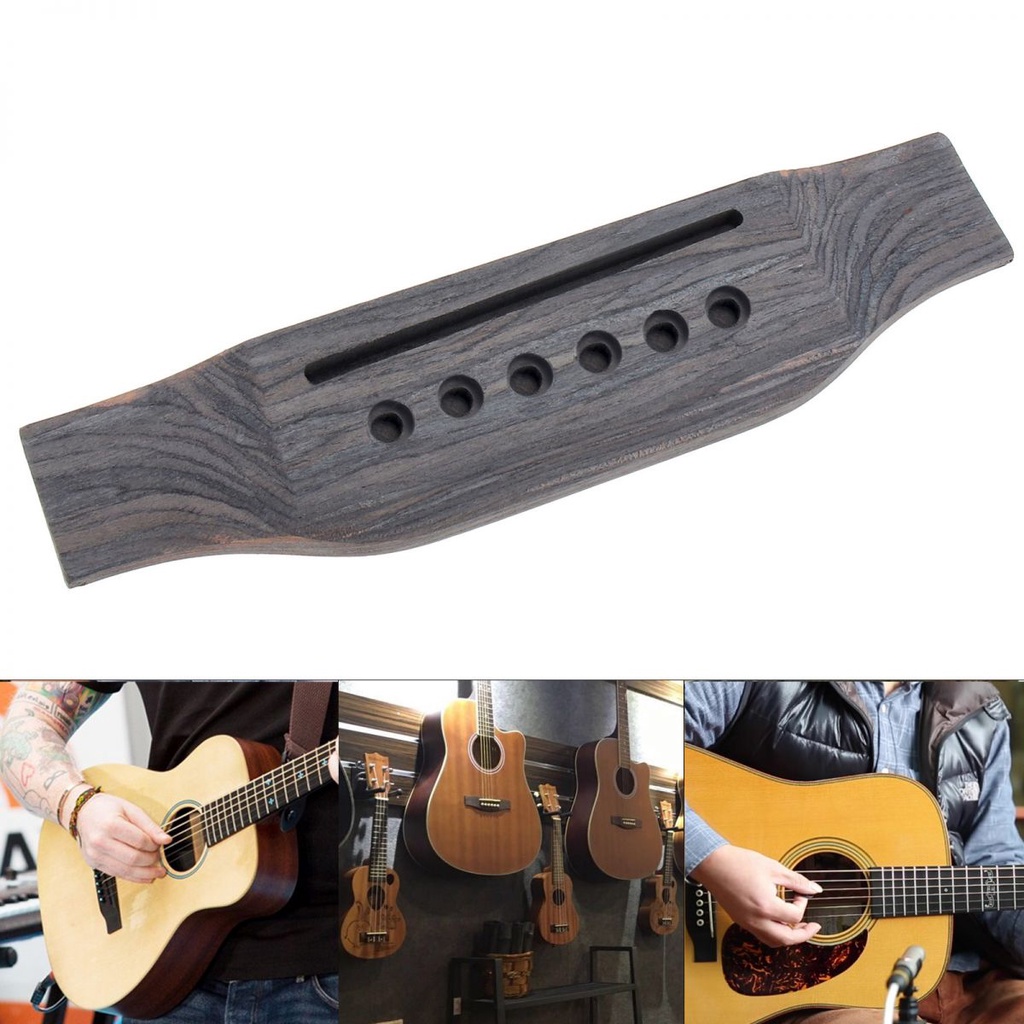6 String Guitar Part Wood Acoustic Guitar Bridge Pad Fit for Ma-rtin ...