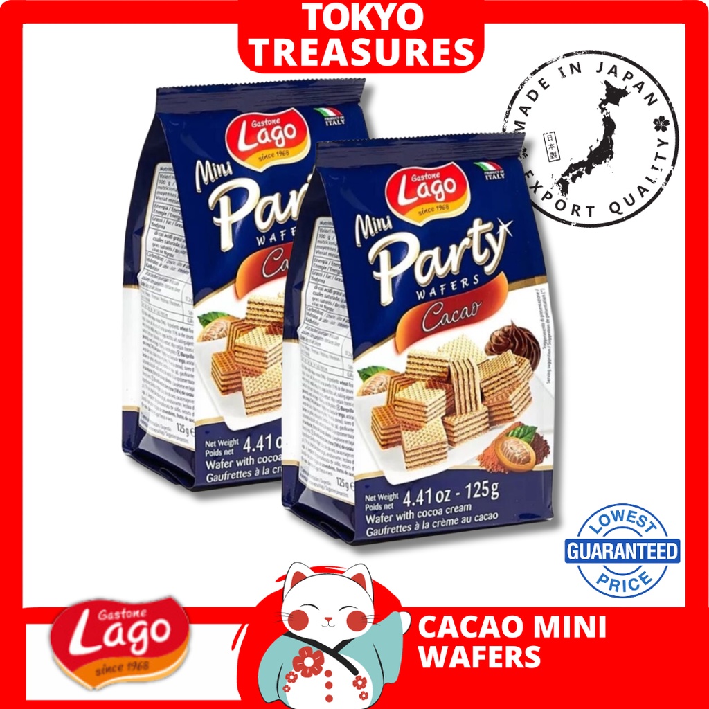 GASTONE LAGO Cacao Mini Party wafers (125g) | Authentic & Made in Japan ...