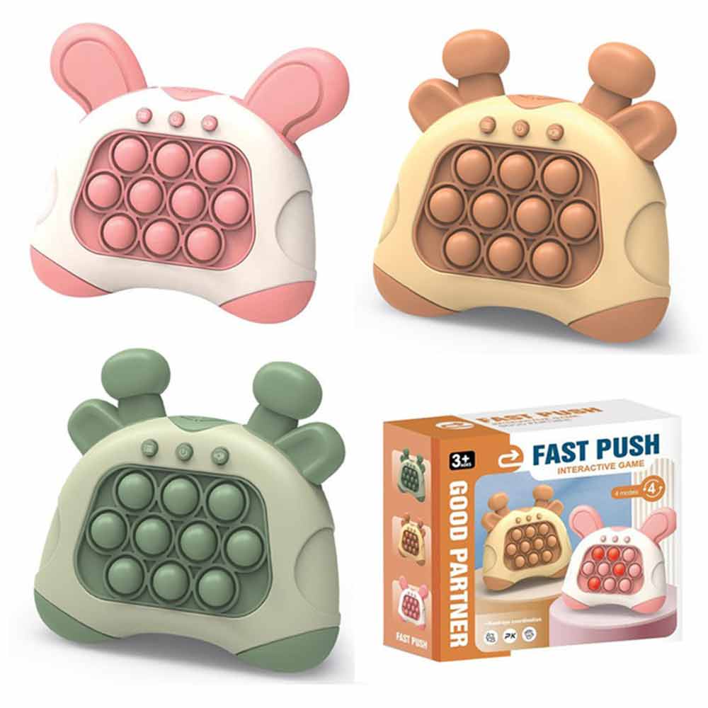 Quick Push Game Console Pop It Whack-A-Mole Electronic Toy Speed Fast ...