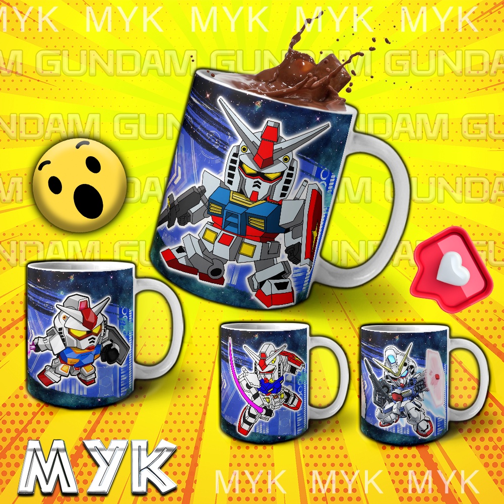 GUNDAM CHIBI MUG DESIGN by MYKPRINTINGHOUSE | Shopee Philippines