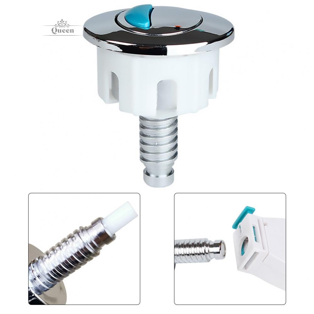 Slimline Dual Flush Button for Chrome Cistern Tank—Save Water Space ...