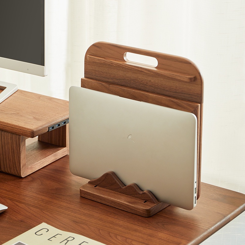 Laptop vertical stand ipad Tablet macbook Upright desktop storage ...