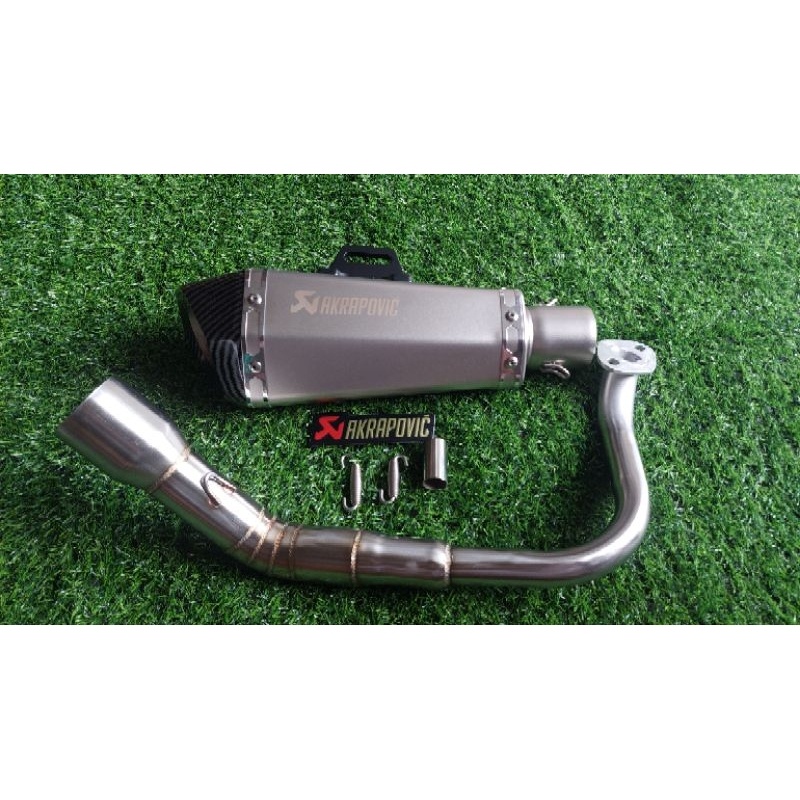 HONDA CLICK 125i / 150i AKRAPOVIC PIPE WITH SILENCER ( FULL SYSTEM ...