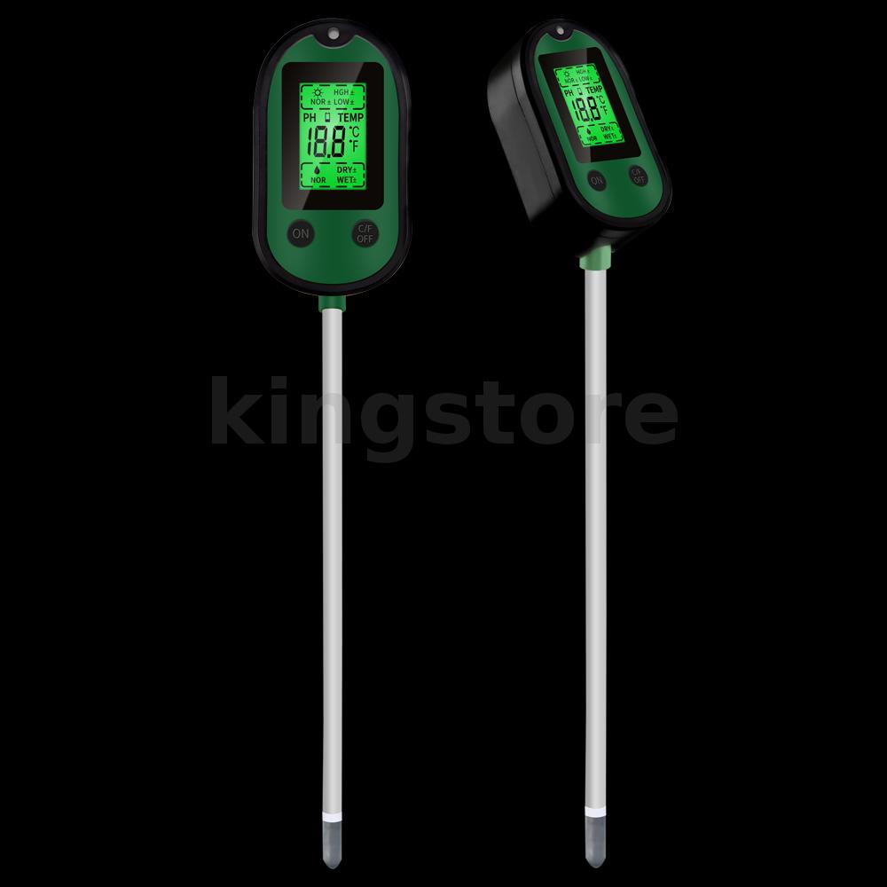Garden 5 in 1 Soil Moisture Sensor pH Meter Metal Probe Soil Moisture ...