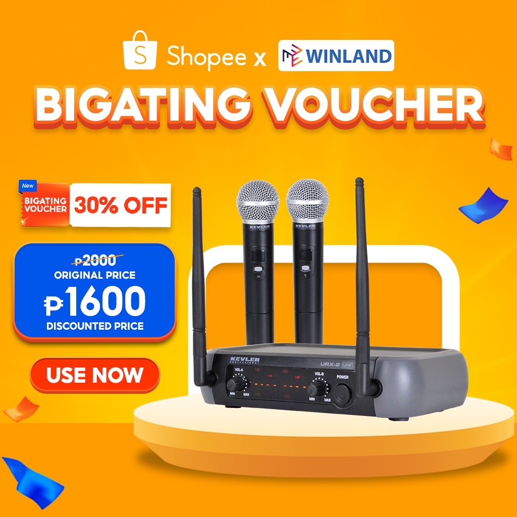 Kevler by Winland Dual UHF Handheld Wireless Microphone Mic w/ 16 ...