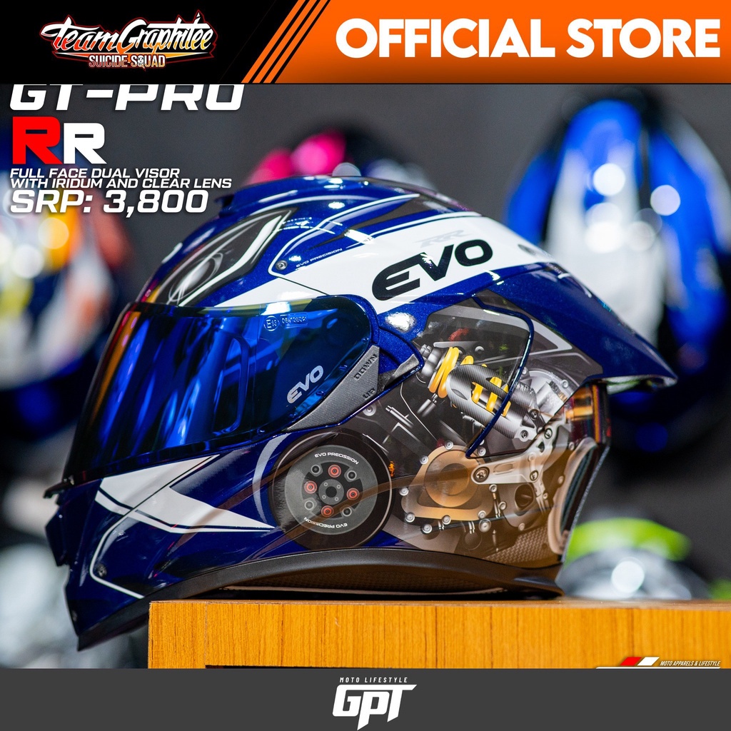 EVO HELMET GT PRO RR (DUAL VISOR) | Shopee Philippines