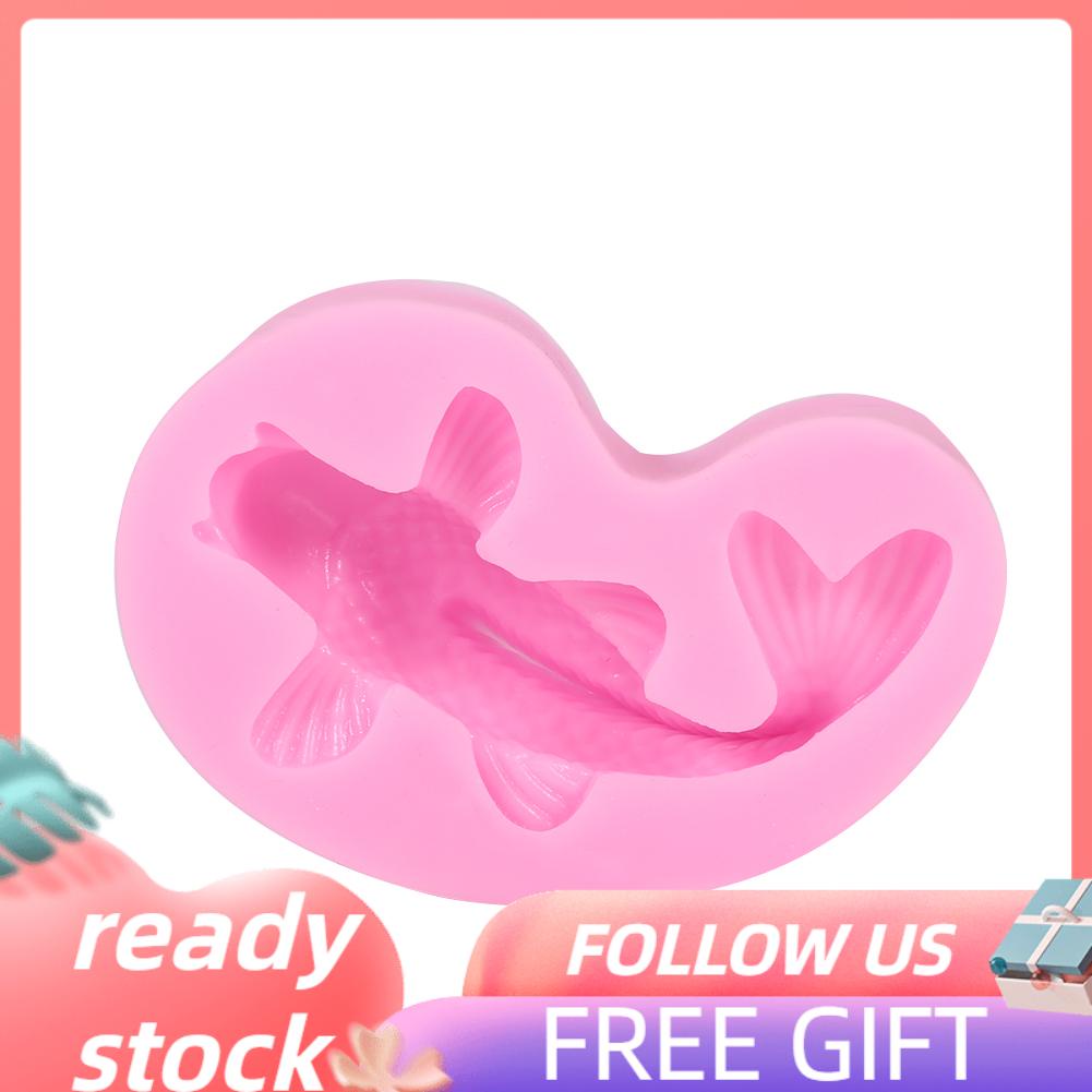 Hanhan1 3D Fish Shape Silicone Fondant Mold Cake Decorating Tool ...
