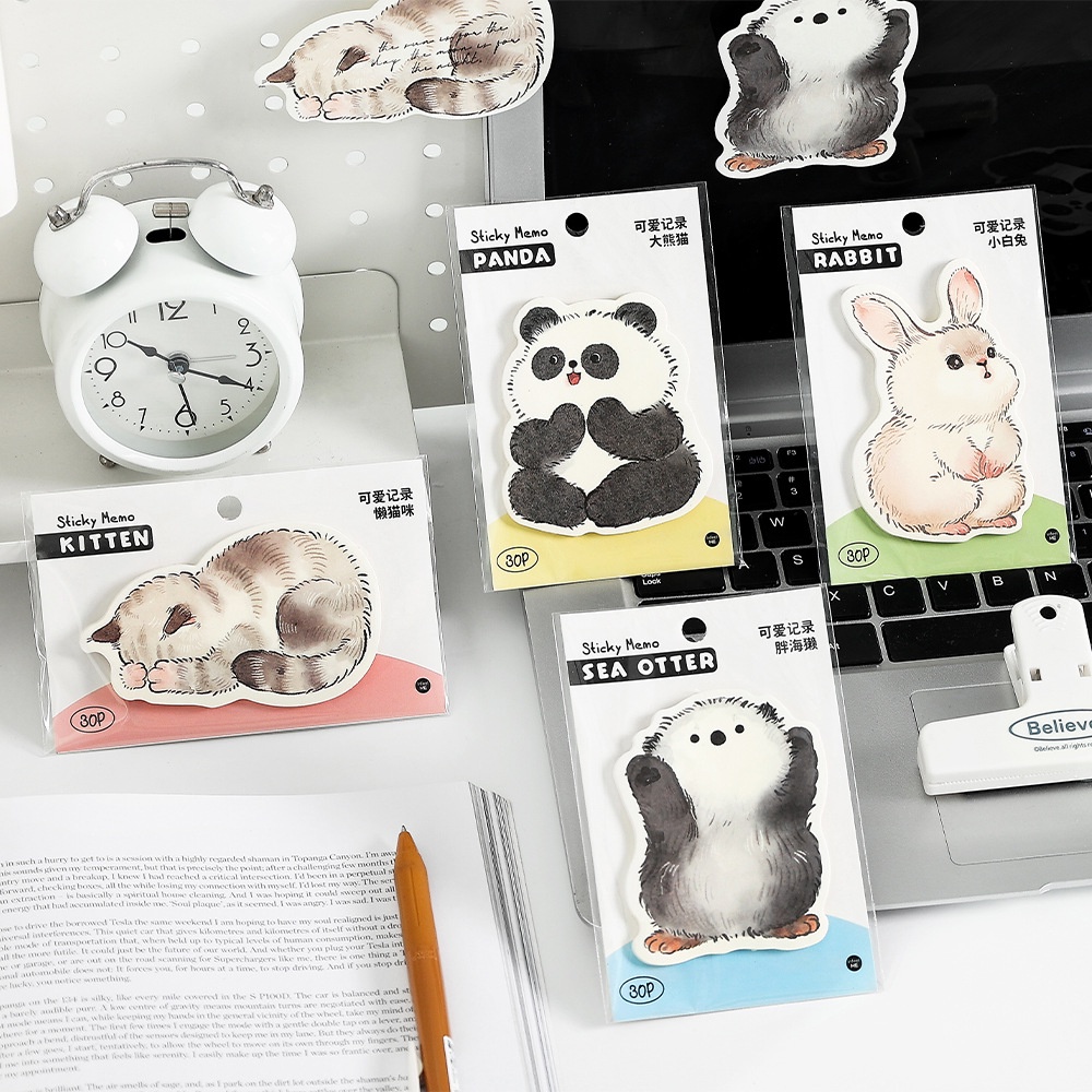 Cdaily|Cute Panda Sticky Notes Special-Shaped Sticky Notes Cartoon ...