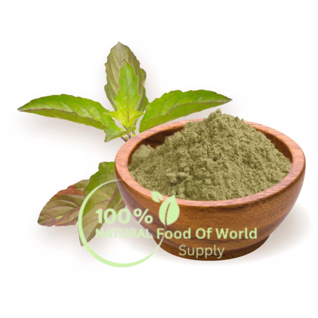 Tulsi leaves Powder 250g Holy Basil Leave Powder Serbuk Tulasi 杜尔西叶粉 ...