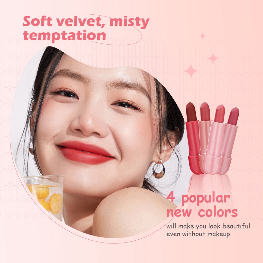 Ashley Shine 4 Colors Lipstick Long-lasting Liptint Non-fading ...