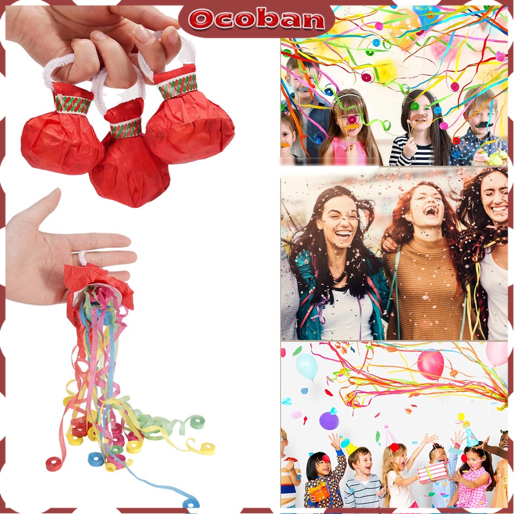 Ocoban Party Hand Throwing Confetti Poppers Wedding Birthday Throw ...