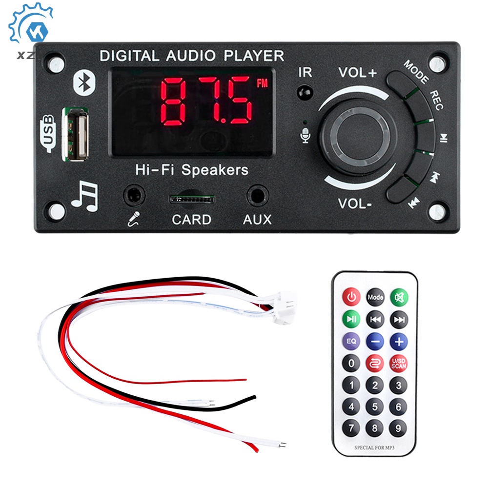 MP3 Decoder Board Audio Amplifier Board 2 * 50W Bluetooth Car Audio ...