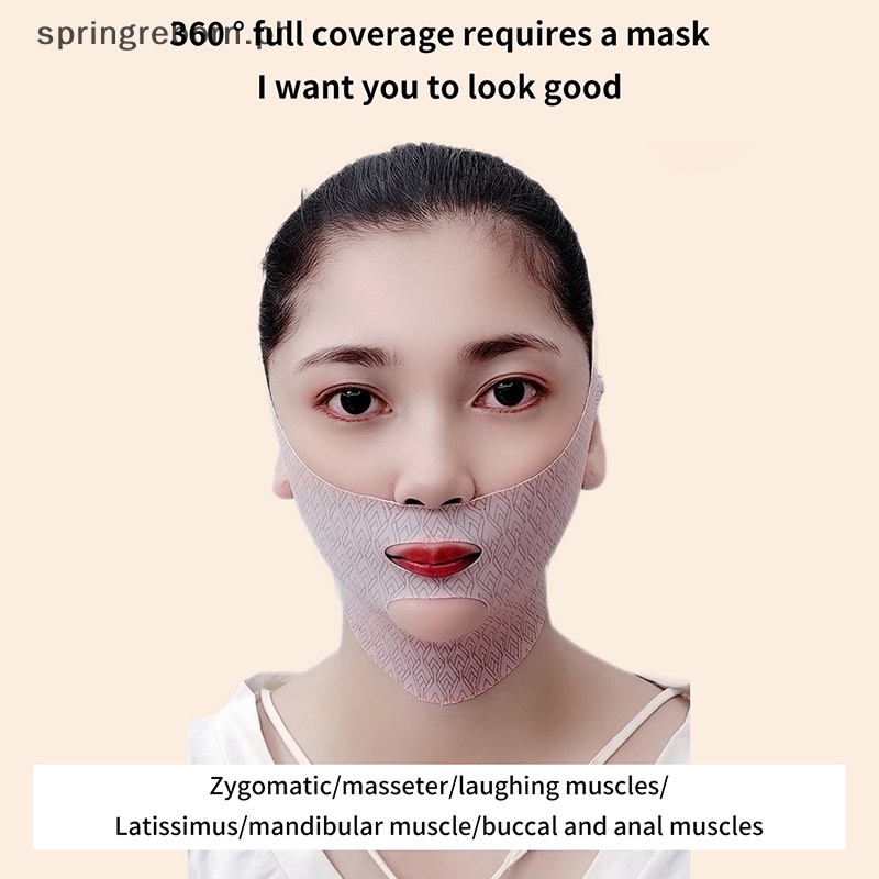 # Festival Decor & Gift # Face Breathable V Face Band Cheek Lift Up ...