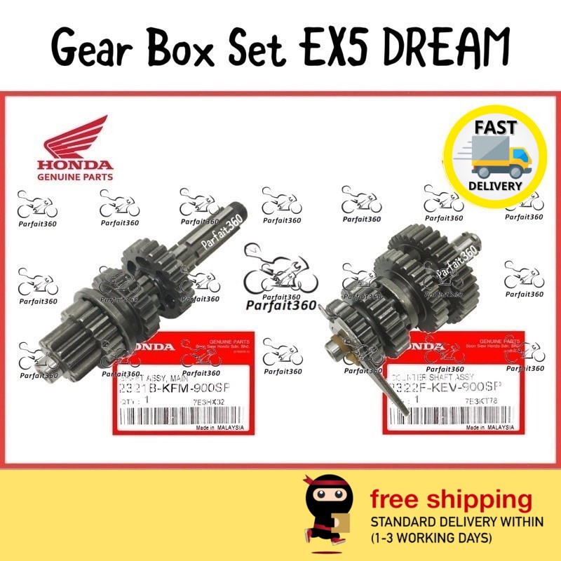 HONDA EX5 DREAM Main Shaft & Counter Shaft / Gear Box Set / Tranmission ...