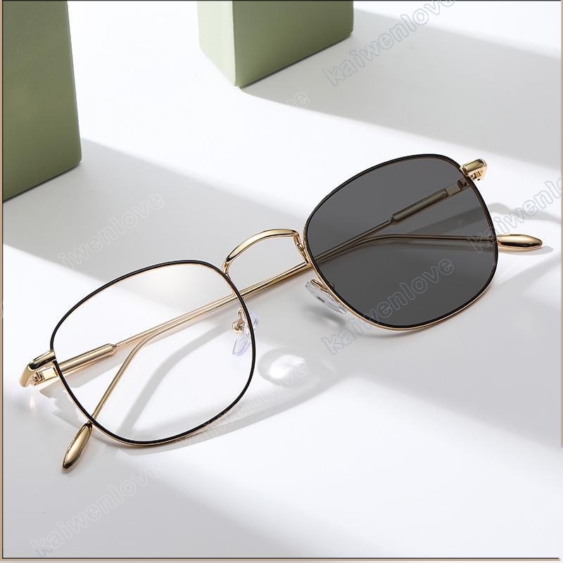 【Promotion】 Photochromic Anti Radiation Glasses Eyeglass Fashion ...