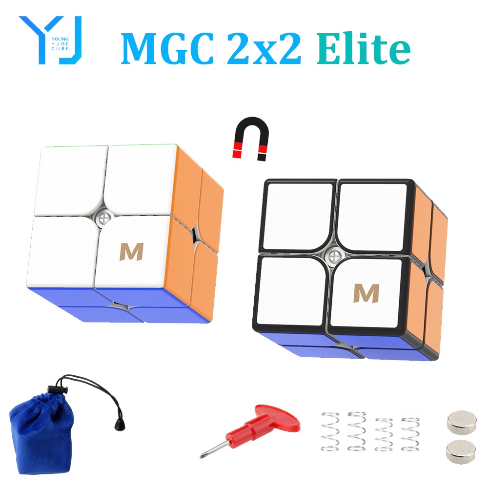 YJ MGC 2 Elite 2x2x2 Magnetic Cube YongJun MGC 2X2 Magic Speed Cube ...