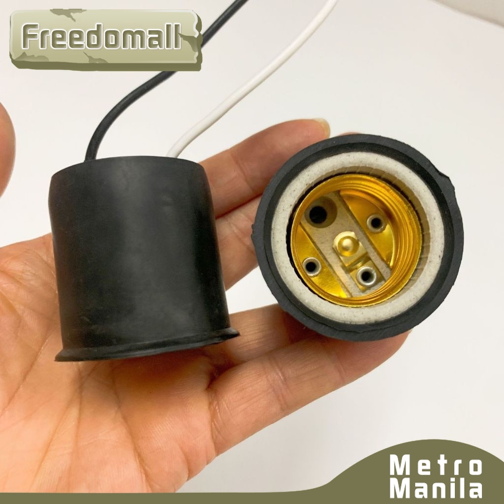 20pcs E27 Weatherproof Rubber Socket With 2 Cable 6a Heat-Resistant ...