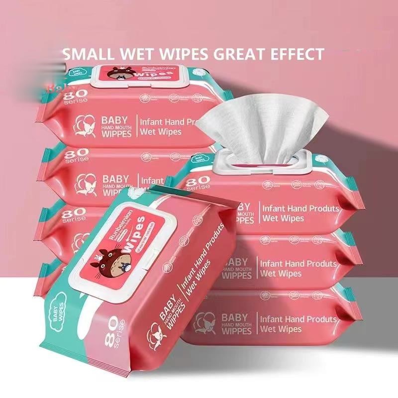 80 pcs Organic Baby Wipes per pack (Non-Alcohol-wet wipes) 10pack 5 ...