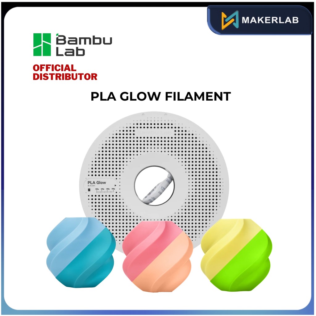 Bambu Lab PLA Glow 3D Printer Filament 1.75mm 1KG | Shopee Philippines