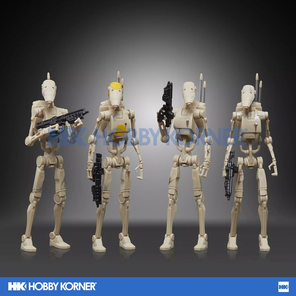 (PRE-ORDER - PULSE EX) HASBRO G1286 Star Wars TVC Battle Droid 4-Pack ...
