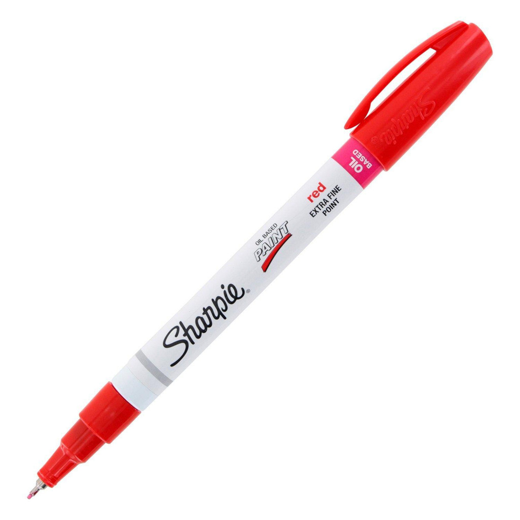 Red Extra Fine Sharpie Oil Based Paint Marker | Shopee Philippines