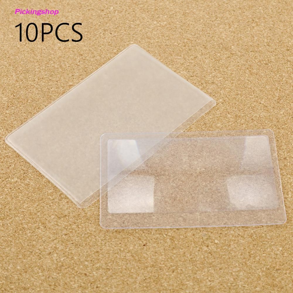 10 PCS 3 X Magnifier Magnification Magnifying Lens Plastic Transparent ...
