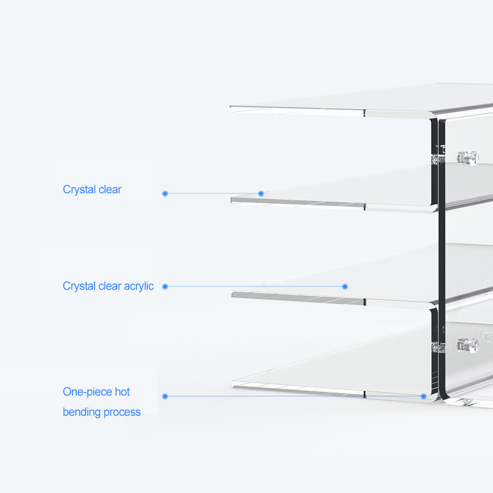 Acrylic Keyboard Mouse Storage Rack 3-Tier Keyboard Display Stand ...