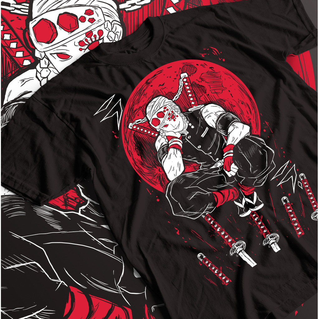 Demon Slayer Tengen Uzui T-shirt Kimetsu No Yaiba Hashira Horror Shirt ...