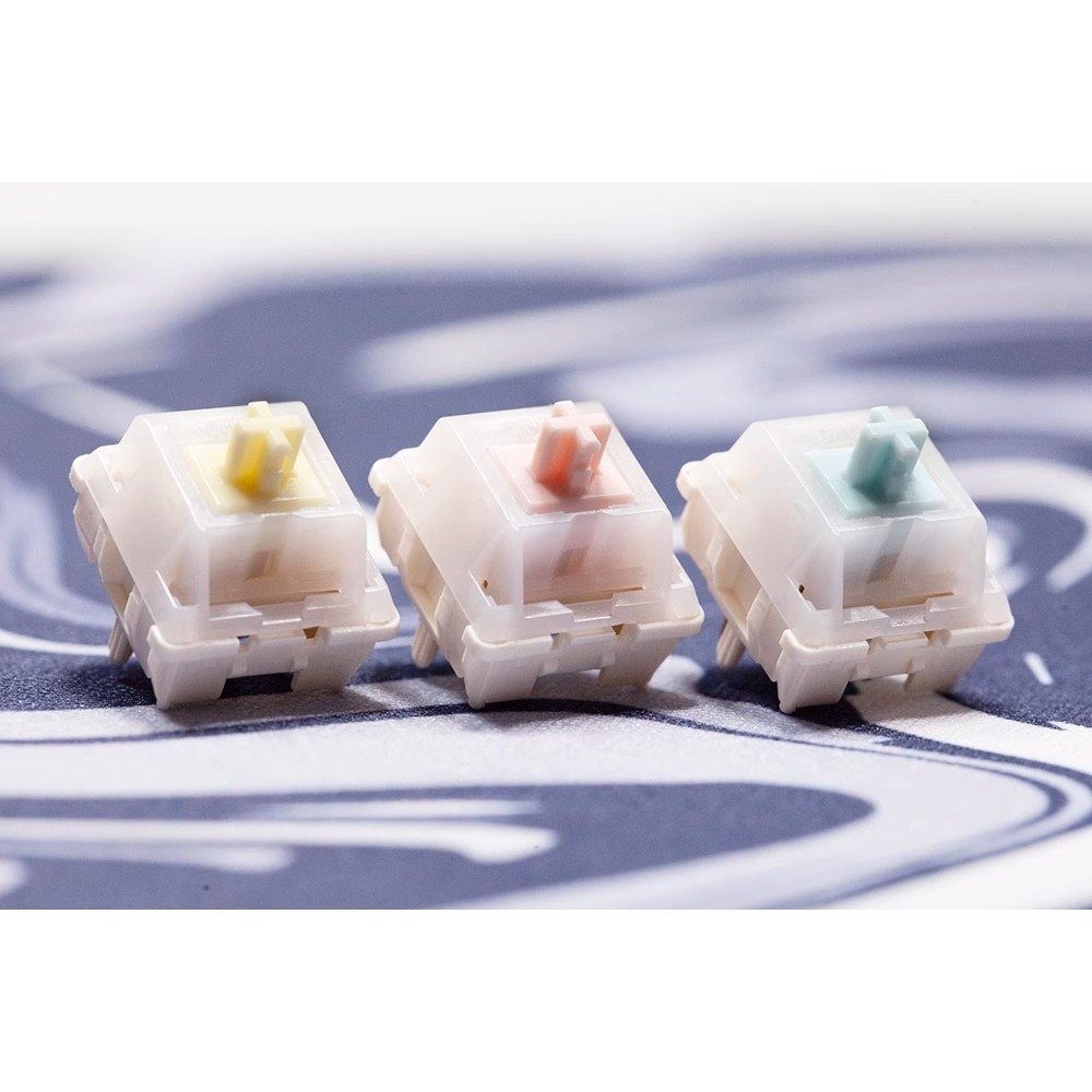 35PCS Cream Color Switch 5Pin Linear Pre-Lubed Switch Clacky sound For ...