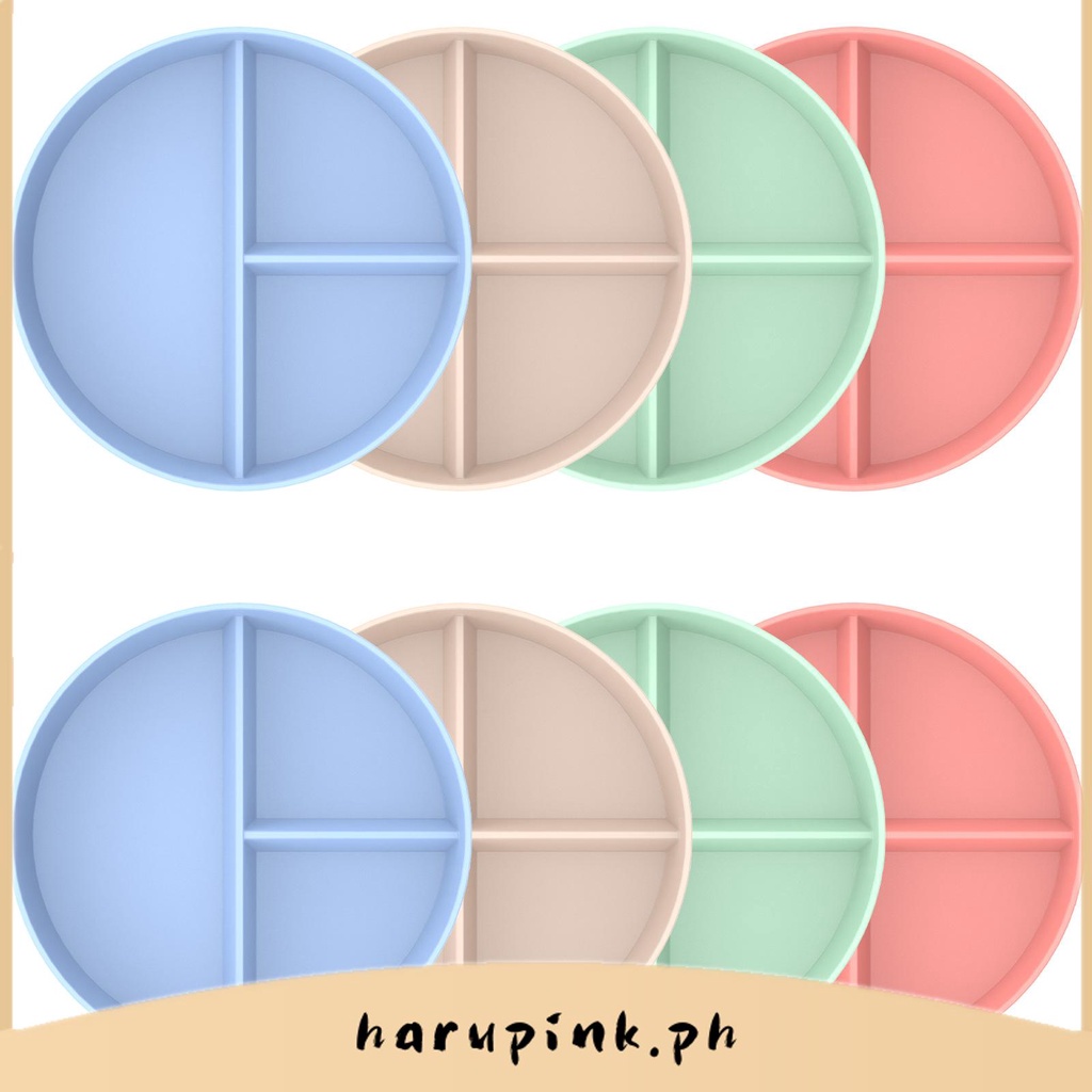8Pcs 9inch Divided Dinner Plates Unbreakable Portion Control Dinner ...