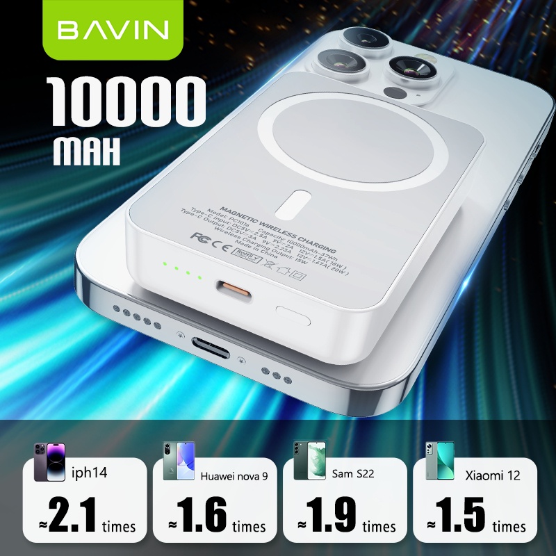 BAVIN PC029 5000mah / PC1016 10000mah Wireless Magnetic Fast Charging ...