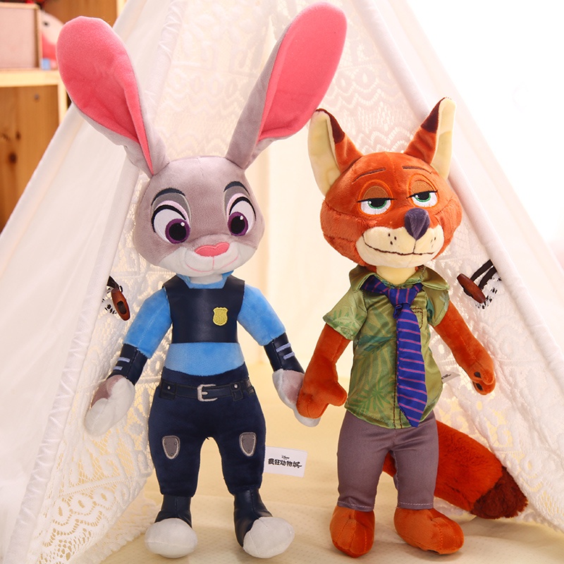 Zootopia Rabbit Judy Doll Fox Nick Plush Toy Ragdoll Children's ...