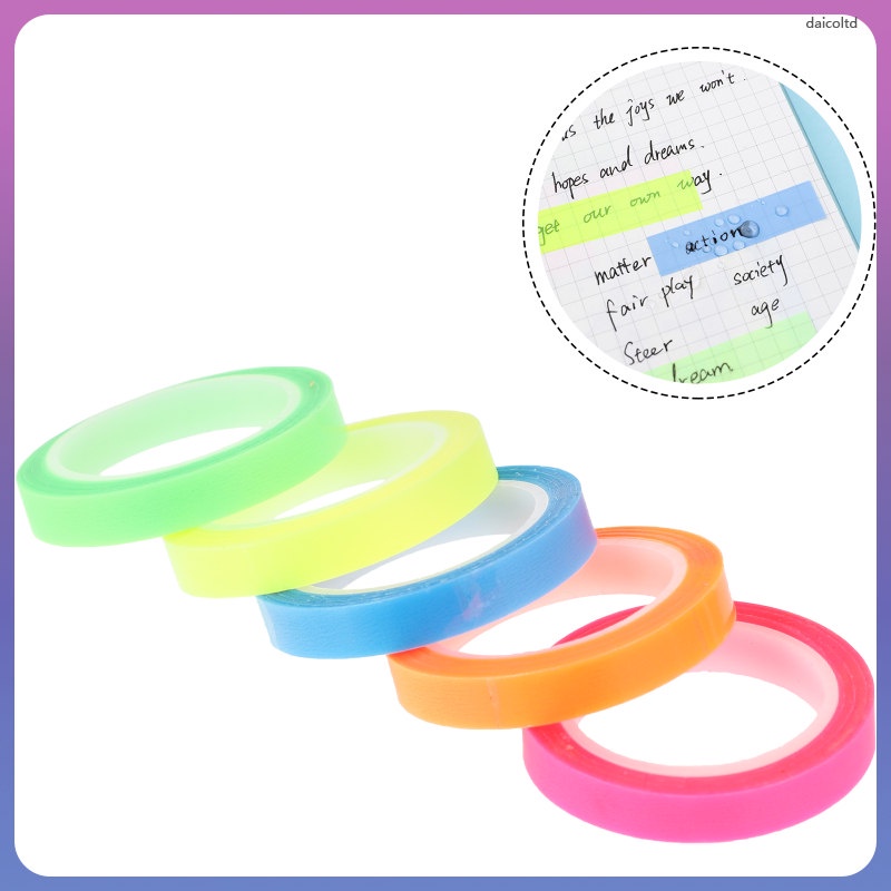 10 Rolls Sticky Notes Flags Waterproof Index Sticker Tabs for Notebooks ...