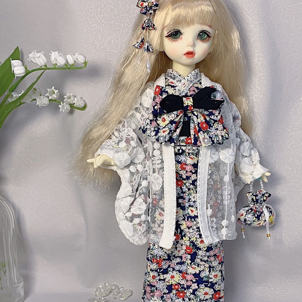 [Just clothes without dolls] bjd 1/6 doll clothes kimono coat and wind ...