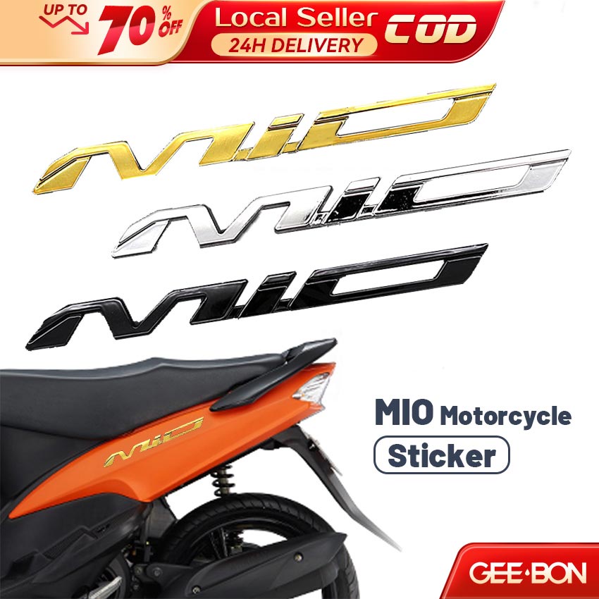 GEEBON Mio Decal Frame Body Decoration Motorcycle 3D Emblem For Yamaha ...