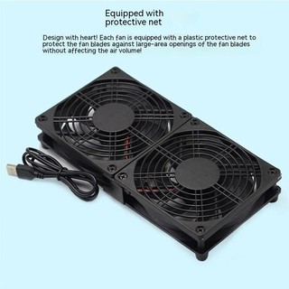 Router Cooling Fan Rack 5V USB Fan TV Box Laptop Optical Modem Cooling ...
