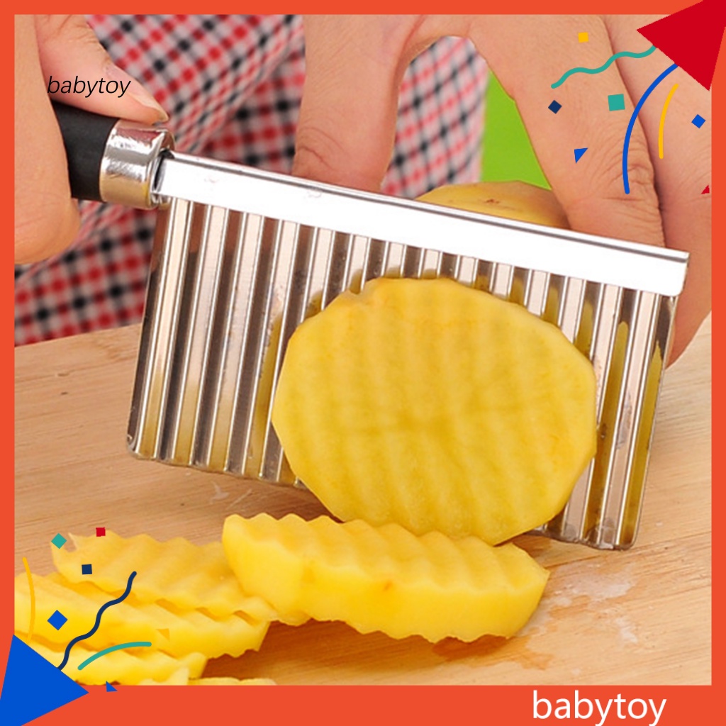 BABY Wavy Edge Potato Cutter Effective Sharp Stainless Steel Ergonomic ...