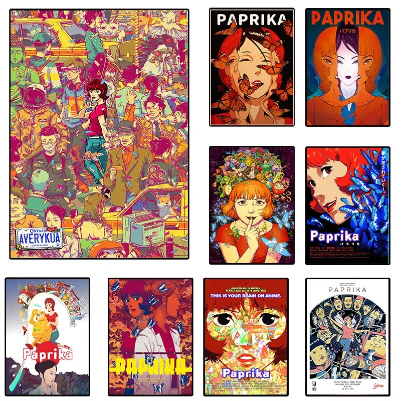 Anime Paprika Posters Aesthetic Manga Comic Movie Decorative Painting ...