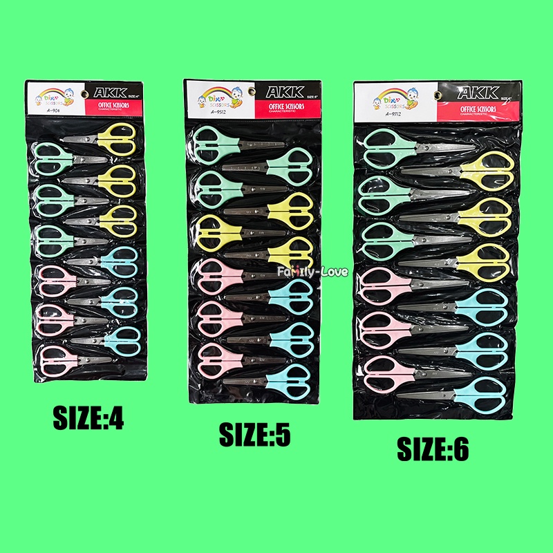 12pcs Children Scissors Handmade Scissor Kids DIY Design Craft School ...