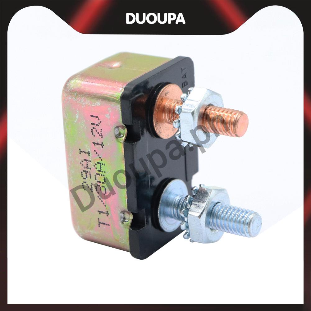 30 AMP 12V/24V Circuit Breaker with Cover Auto Reset Dual Battery 30A ...