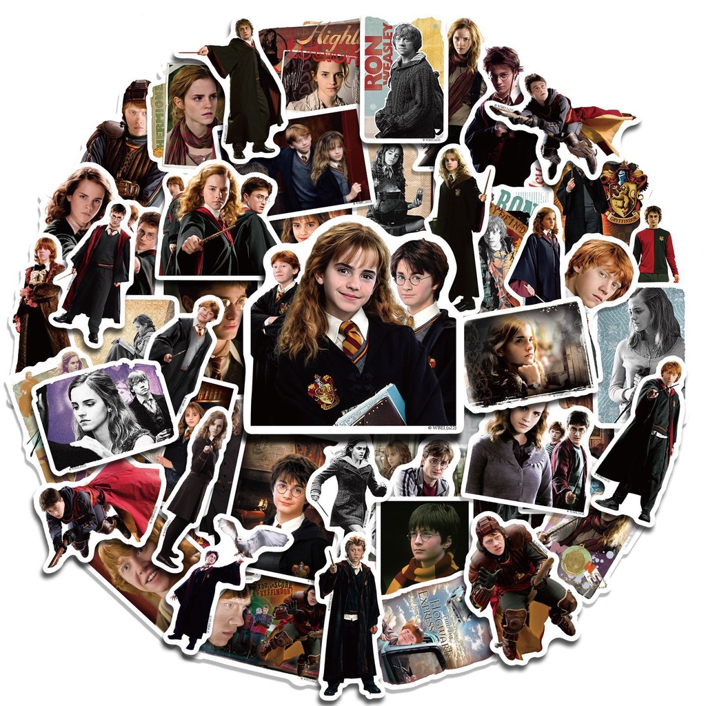 (Authorized) 50 pcs Harry Potter The Movie Series Waterproof PVC ...